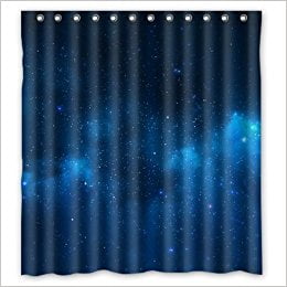Click here for Touxihaa Stars Galaxies Shower Curtain Bathroom Cu... prices