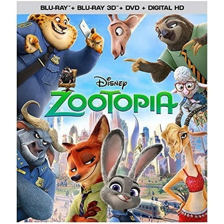 Zootopia (Blu-ray + Blu-ray + DVD) - Walmart.com