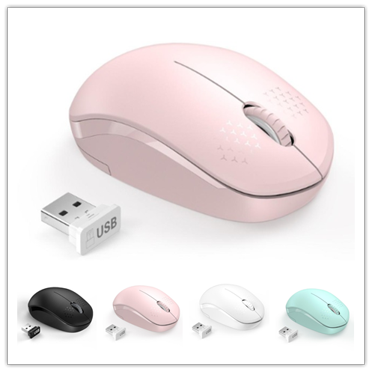 Vanelc Wireless Mouse, 2.4G 4000DPI Ergonomics Cordless Mouse with USB ...