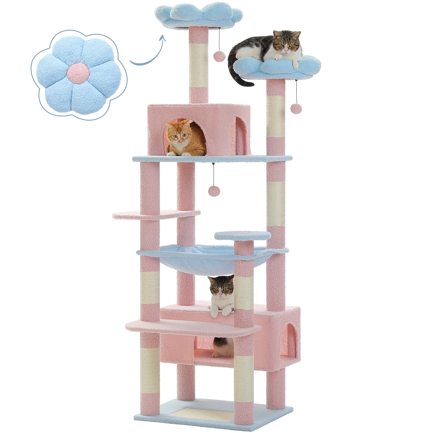 Click here for Pawz Road 72 Inch Large Cat Tree Tower With Sisal... prices