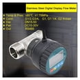 Stainless Steel Digital Display Flow Meter High Precision Liquid Water ...