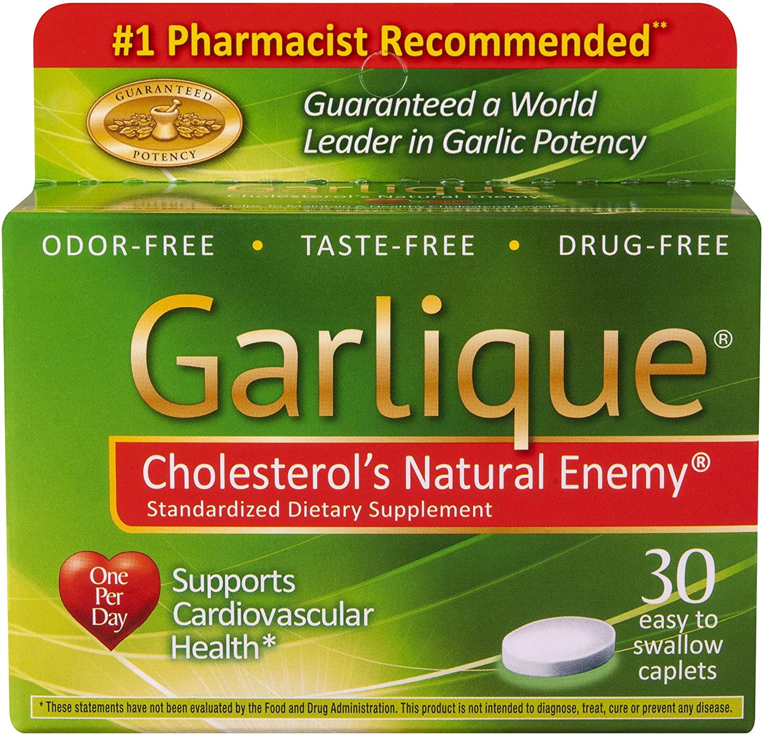 Garlique Caplets 30 Tablets (Pack of 2)