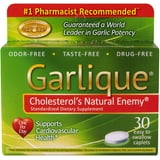 Garlique, Garlic Caplets, 30 Tablets, Supports Cardiovascular Health ...