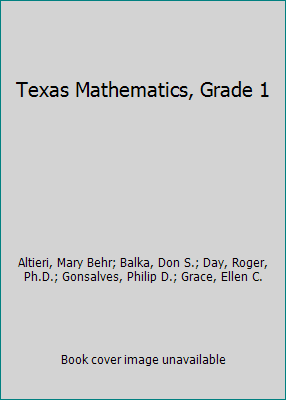 Pre-Owned Texas Mathematics, Grade 1 (Paperback) 0021057486 ...