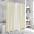 Abstract White Striped Shower Curtain for Bathroom, Modern Simple ...