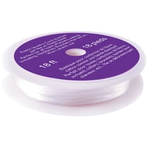 Craft Medley Elastic Jewelry Cord - Clear, 0.8 mm, 18 ft - Walmart.com