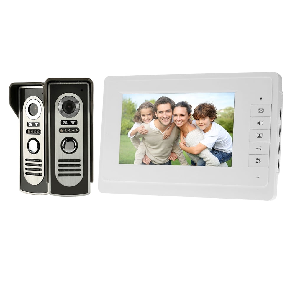 Sistema de videoportero con cable de 7” Intercomunicador visual Timbre ...