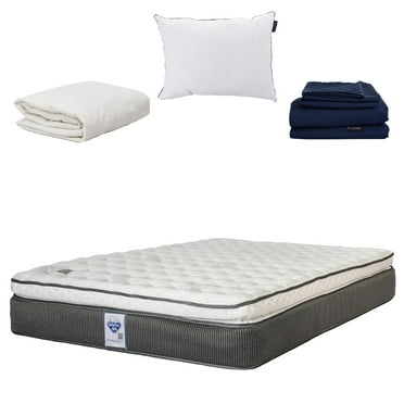 Colchón Matrimonial Omega + Almohada One + Sábanas Softy + Protector de ...