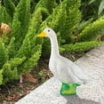 Porch Goose Statue, Porch Goose Outfits, Mini White Geese Garden ...