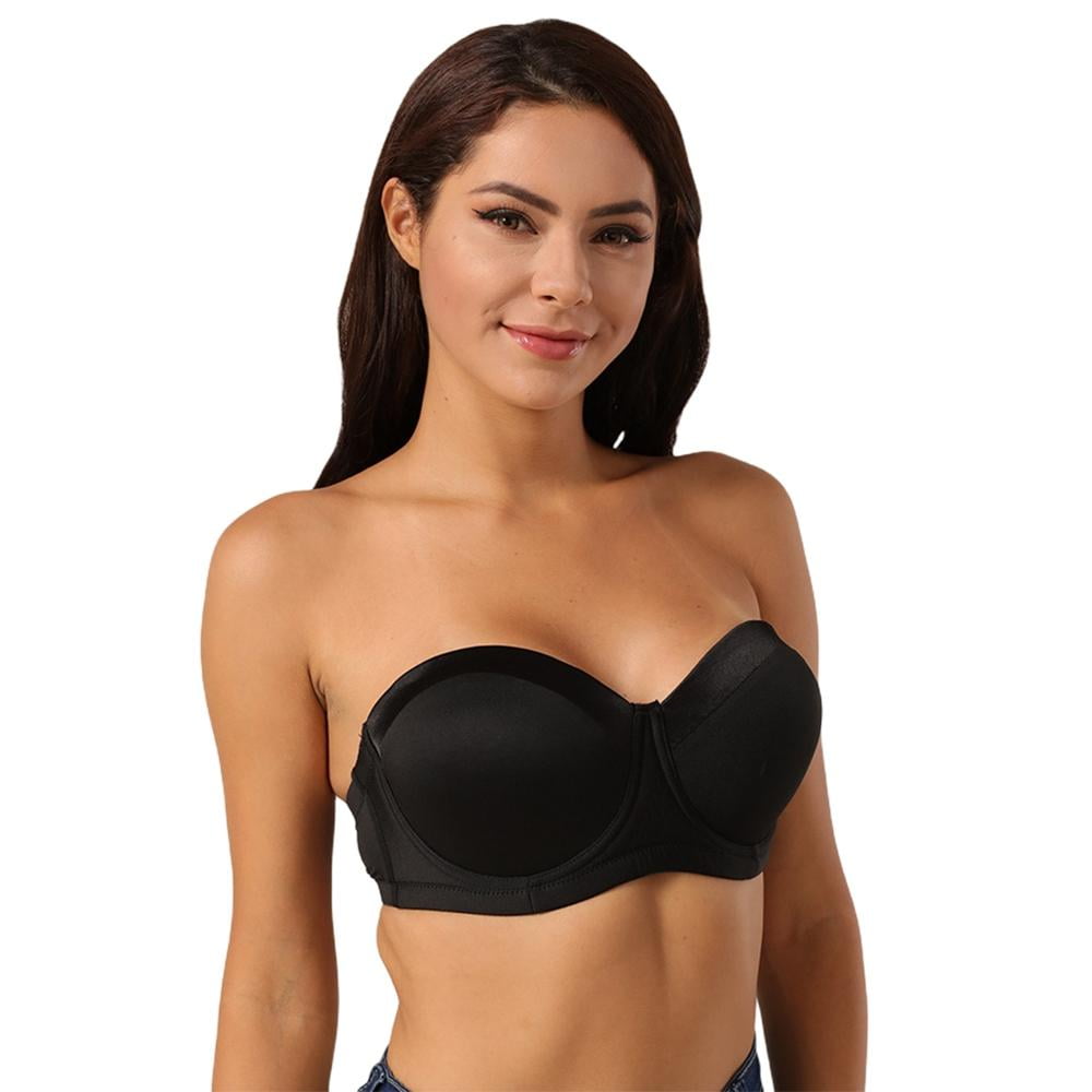 Women Womens Push Up Strapless Thick Padded Convertible Multiway Bra