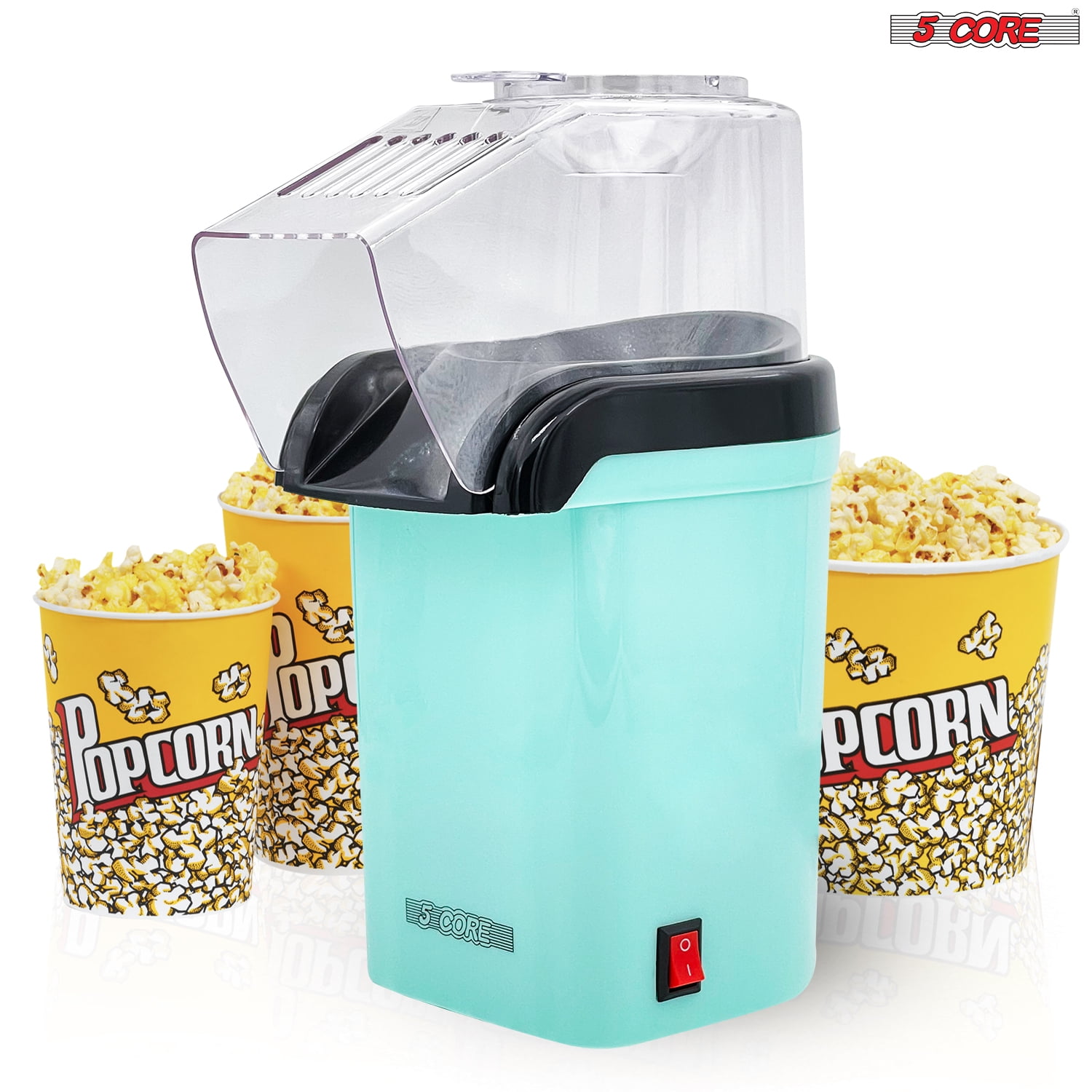 Popcorn Machine Hot Air Electric Popper Kernel Corn Maker 16-cups Bpa ...