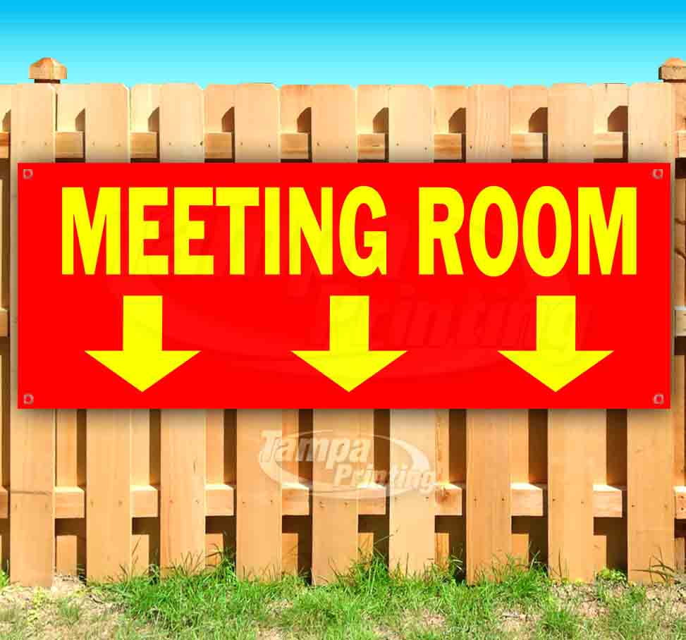 Meeting Room 13 oz Vinyl Banner With Metal Grommets - Walmart.com