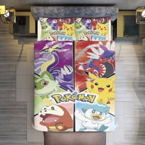 Sheet Queen Size,Pokemon - (Scarlet & Violet - Character Montage) Bed ...