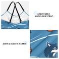 Spaghetti Strap Blue Wolf One Piece Swimsuit Stretch Beach Sport ...
