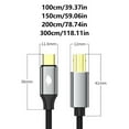Type C Printer Cable USB C to USB B Male Fast Speed Cord for Printers ...