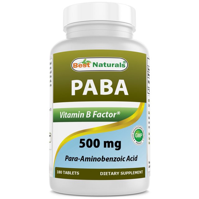 Best Naturals PABA 500 mg 180 Tablets - Walmart.com