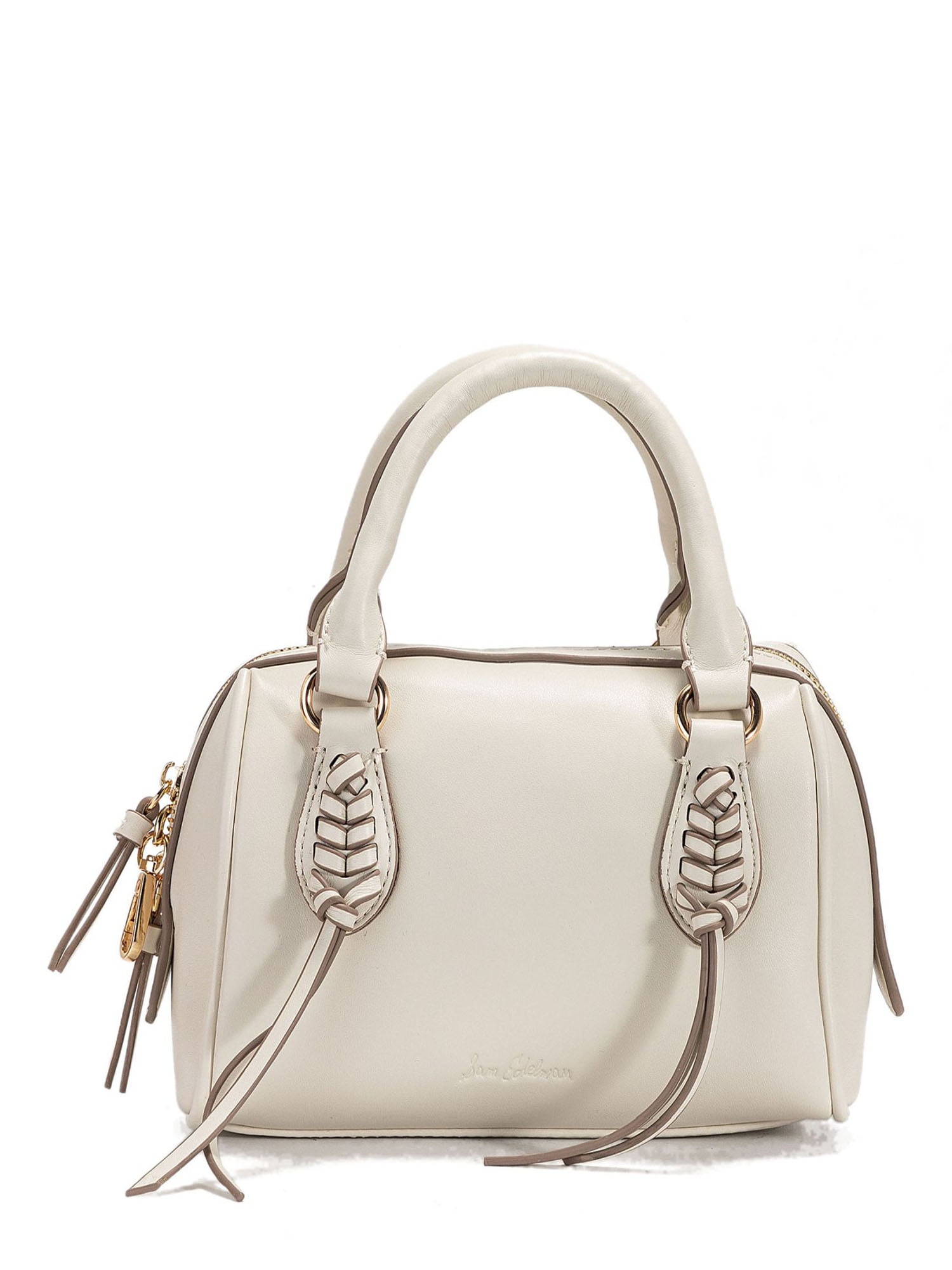 Sam Edelman Women's Bianca Small Satchel Crossbody Handbag Ivory ...