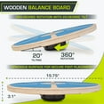 ProsourceFit Wooden Balance Board Core Non-Slip Wobble Trainer ...