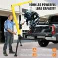 Telyswee 1000 lbs Truck Crane Hoist, Hydraulic Hitch-Mount with 500 ...