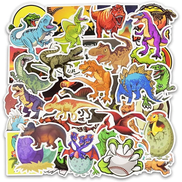 Honch Dinosaur Stickers Pack 50 Pcs Suitcase Stickers Vinyl Decals for ...