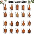 Amber Glass Bud Vases Set of 20, Small Flower Vases for Wedding ...