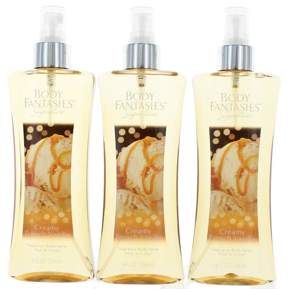 Creamy French Vanilla , 3 Pack of 8oz Fragrance Body Spray women ...
