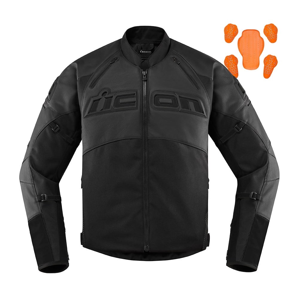 Icon Contra 2 Leather Jacket - Stealth - Walmart.com