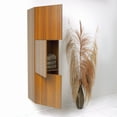 Fresca Teak Finish Wall-Mounted Bathroom Linen Cabinet with 3 Soft ...