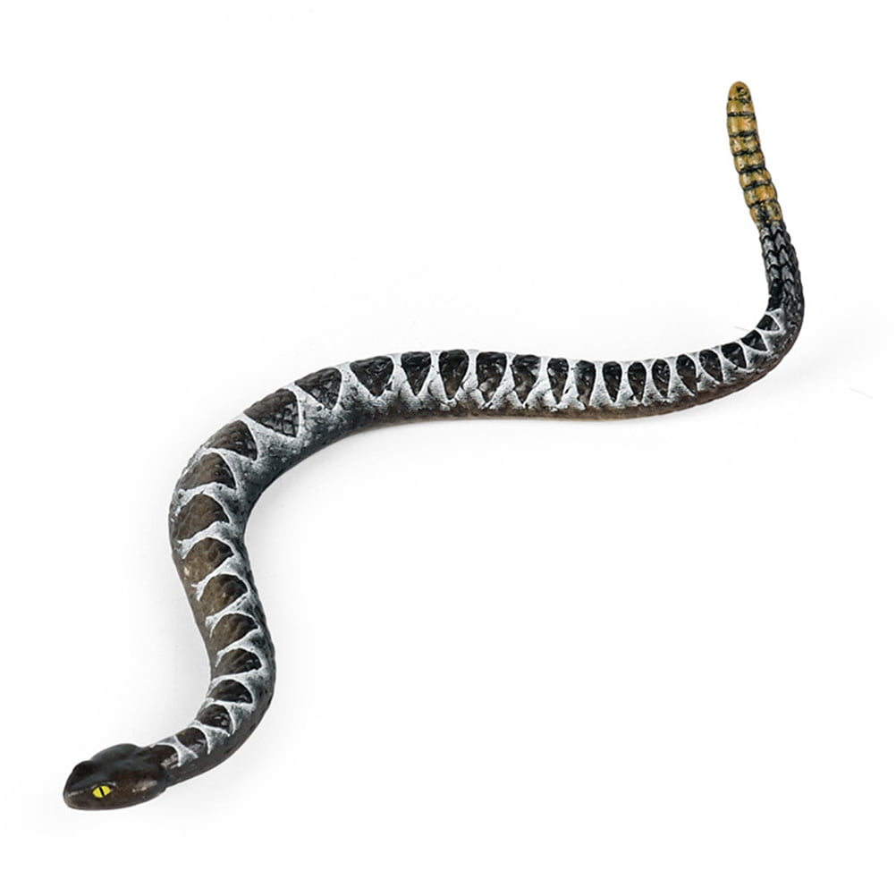 Rattlesnake Figure Toy Realistic Snake Toys Rubber Rattlesnake Figure ...