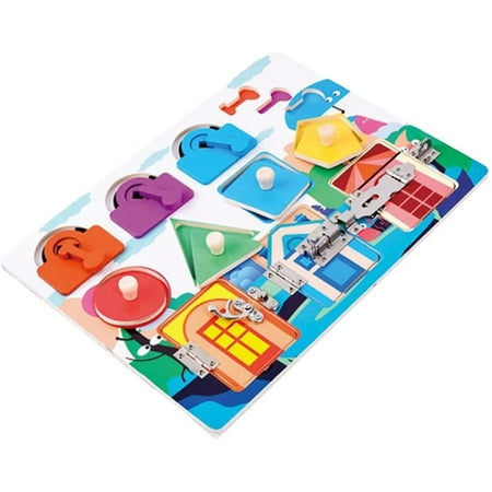 HTCM Shape Sorting Toy Geometric Sorting Board Stacking Blocks Wood ...