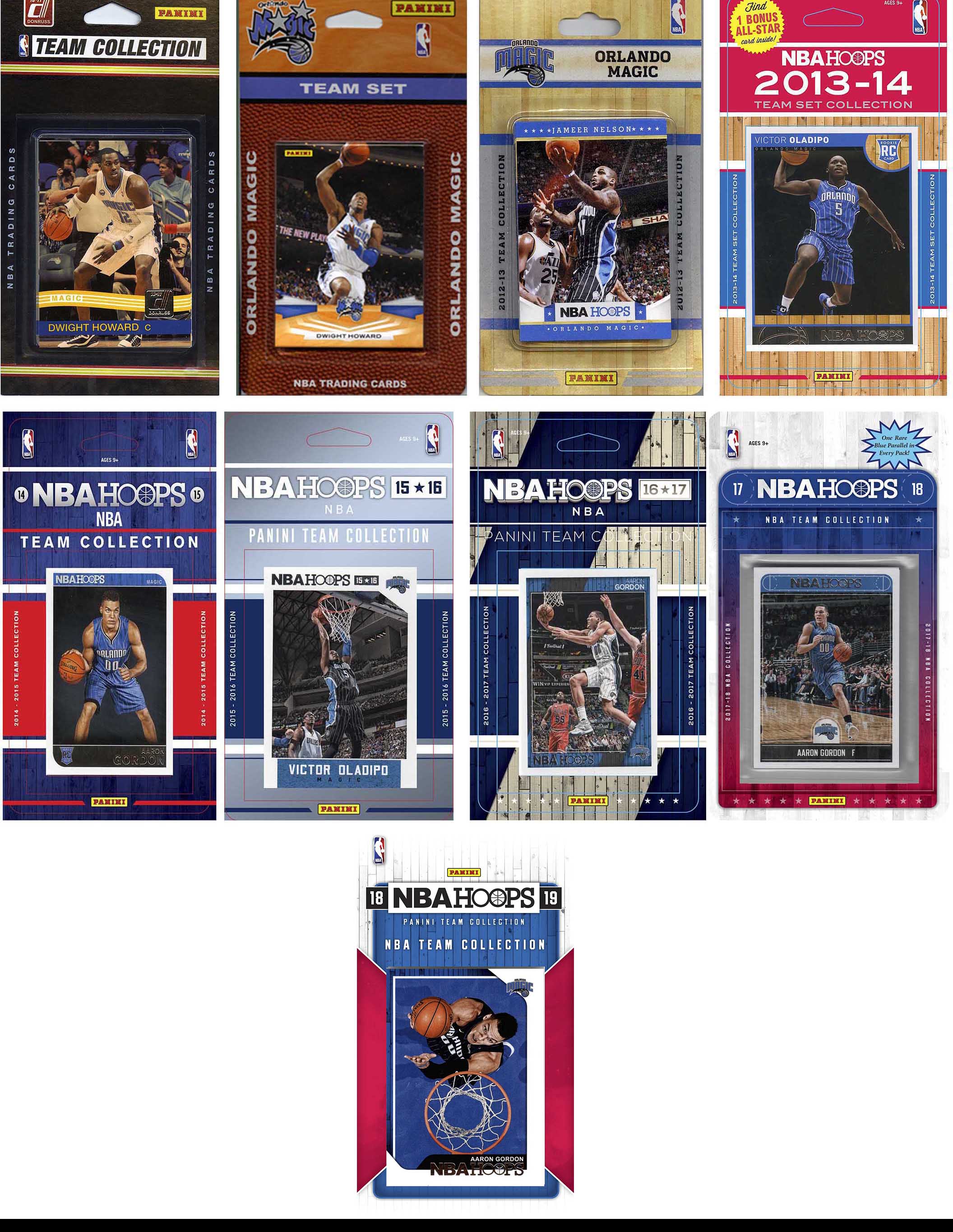 NBA Orlando Magic 9 Different Licensed Trading Card Team Sets - Walmart.com