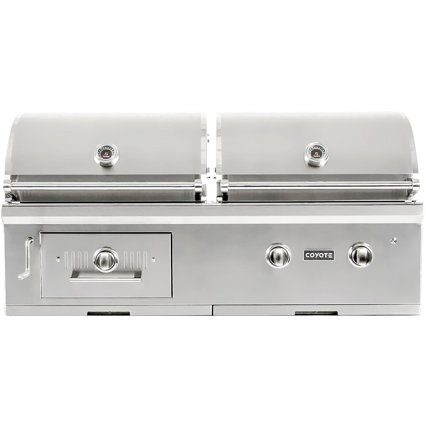 Coyote Centaur 50-inch Built-in Natural Gas/Charcoal Dual Fuel Grill ...
