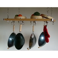Concept Housewares Rectangular Ceiling Mounted Pot Rack - Walmart.com