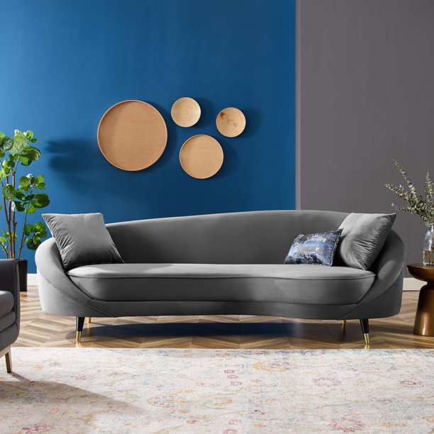 Echo Performance Velvet Sofa - Walmart.com