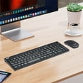 RVP+ Ergonomic Wireless Keyboard and Mouse Combo, Quiet Keys, Ultra ...