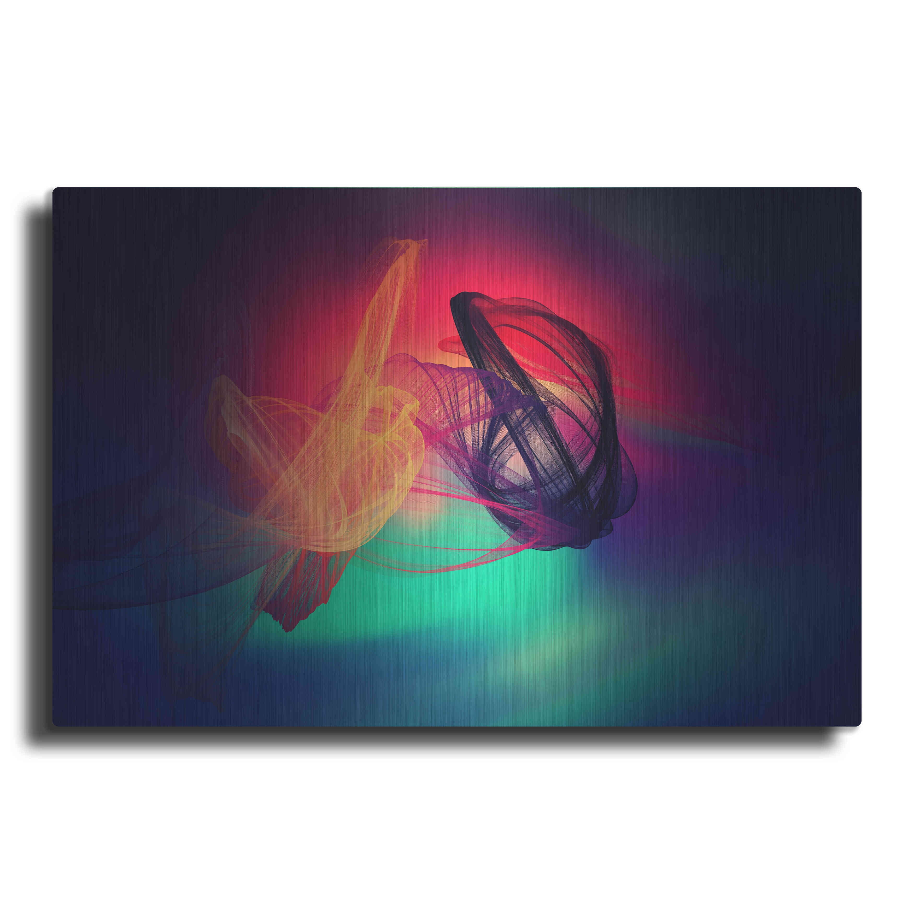 Luxe Metal Art 'Color In The Lines 24' by Irena Orlov, Metal Wall Art ...