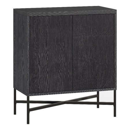 Henn&Hart 28" Charcoal Gray MDF/PVC Accent Cabinet | Walmart Canada