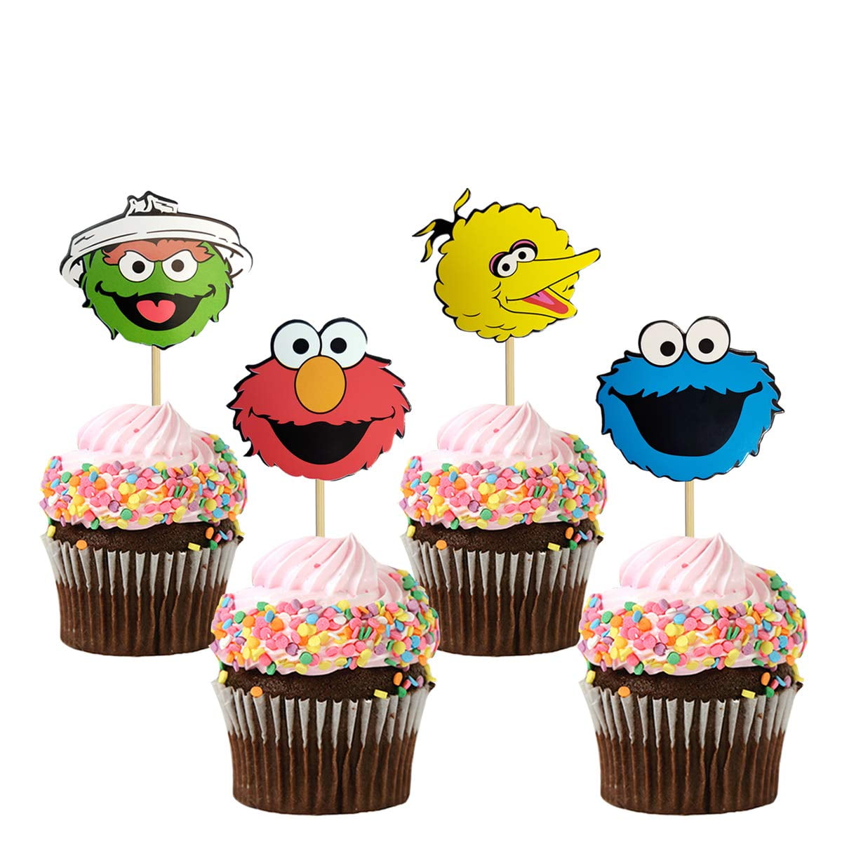 Click here for Grocery Store Sesame Elmo Cupcake Toppers For Sesa... prices