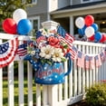 2pcs Round Star Stripe Wooden Hanging Sign, Rustic Farmhouse Welcome ...