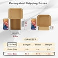 6x6x2 Shipping Boxes, 25 Packs Gift Boxes for Shipping Business Party ...
