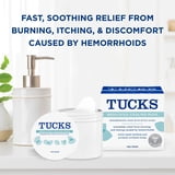 TUCKS® Medicated Cooling Pads with Witch Hazel, Hemorrhoid Treatment ...