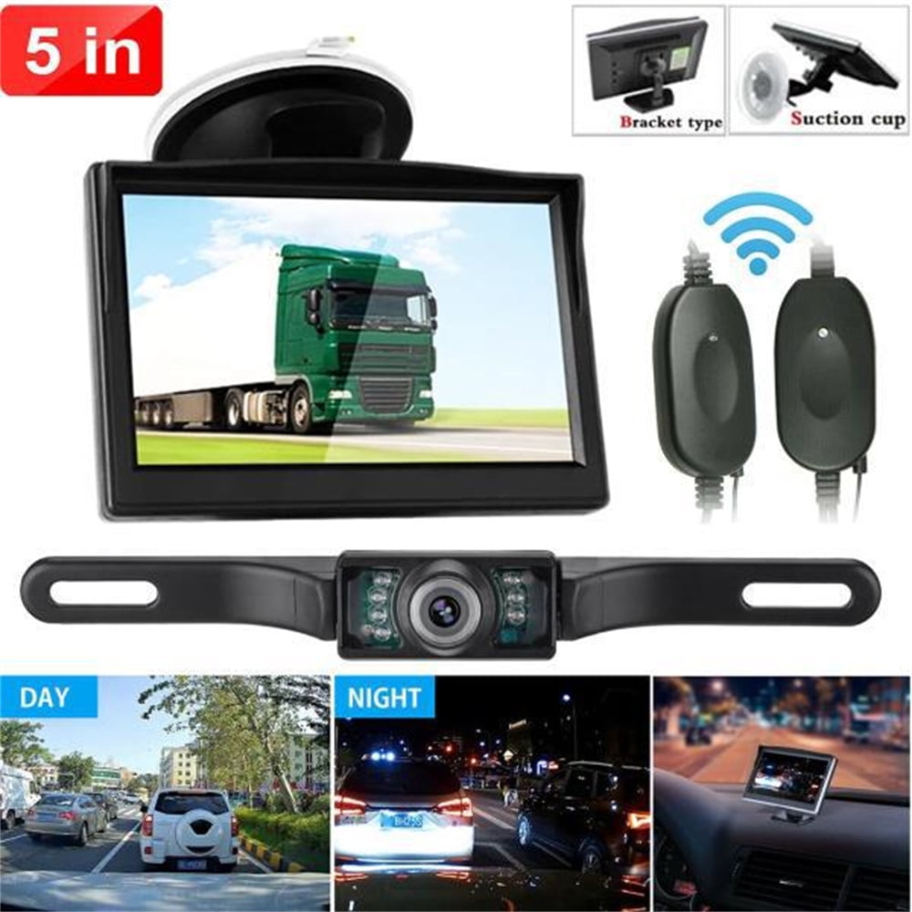 Backup Camera Wireless Car Rear View HD Parking System Night Vision + 5 ...