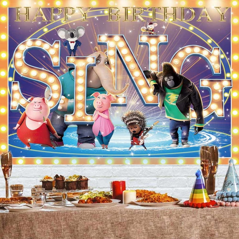 Sing Movie Birthday Invitation