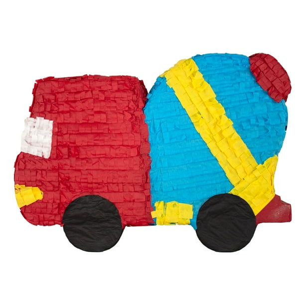 Red Construction Truck Party Pinata 20in x 16in - Walmart.com