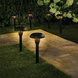 Mainstays Solar Powered Modern Dome LED Path Light Landscape Light 12 ...