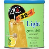 4C Light Green Tea Antioxidant Iced Tea Mix 13.9 oz. Canister - Walmart.com