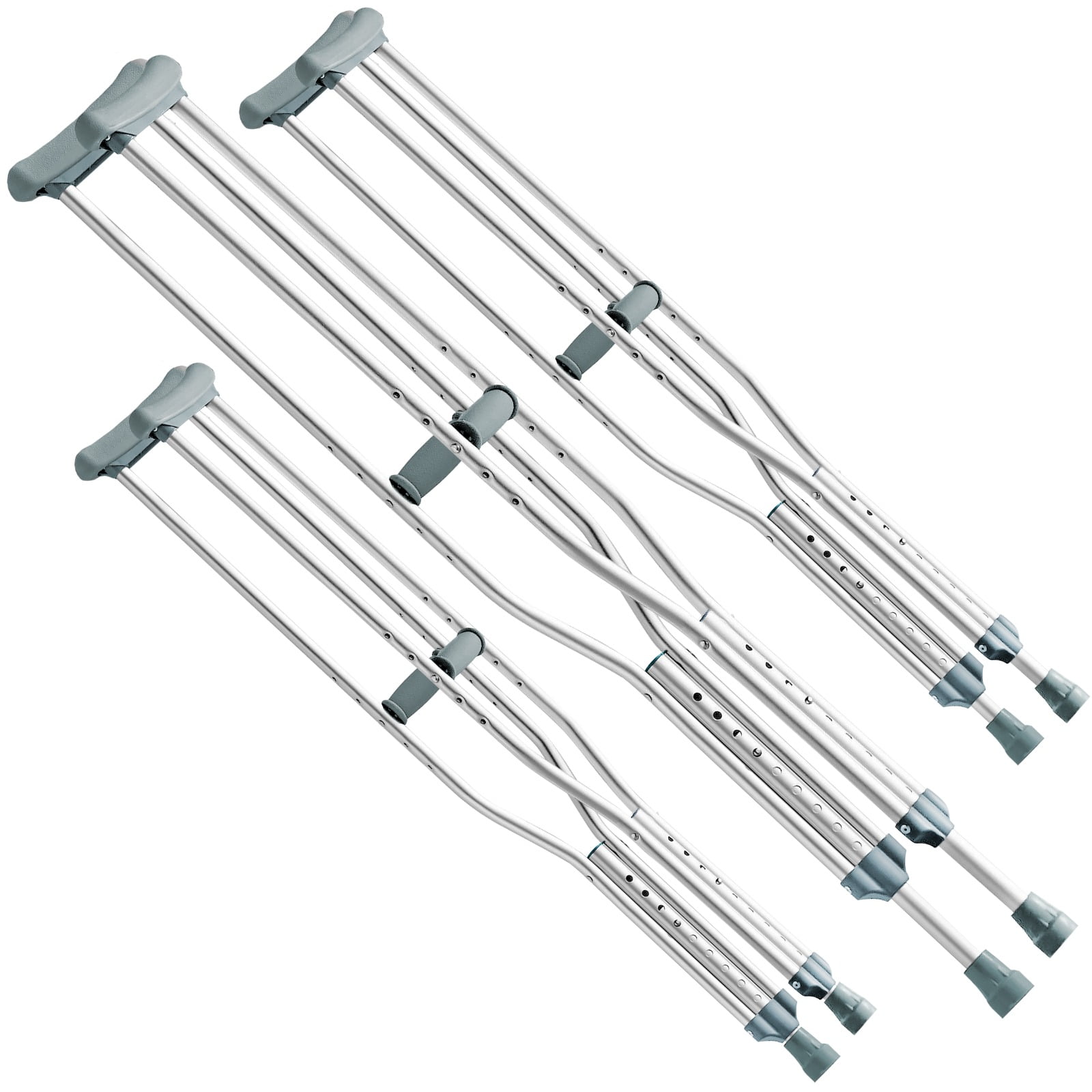 Muletas Axilares Ajustables 3 Tamaños Talla Grande GAMBIMEDIC Muleta ...