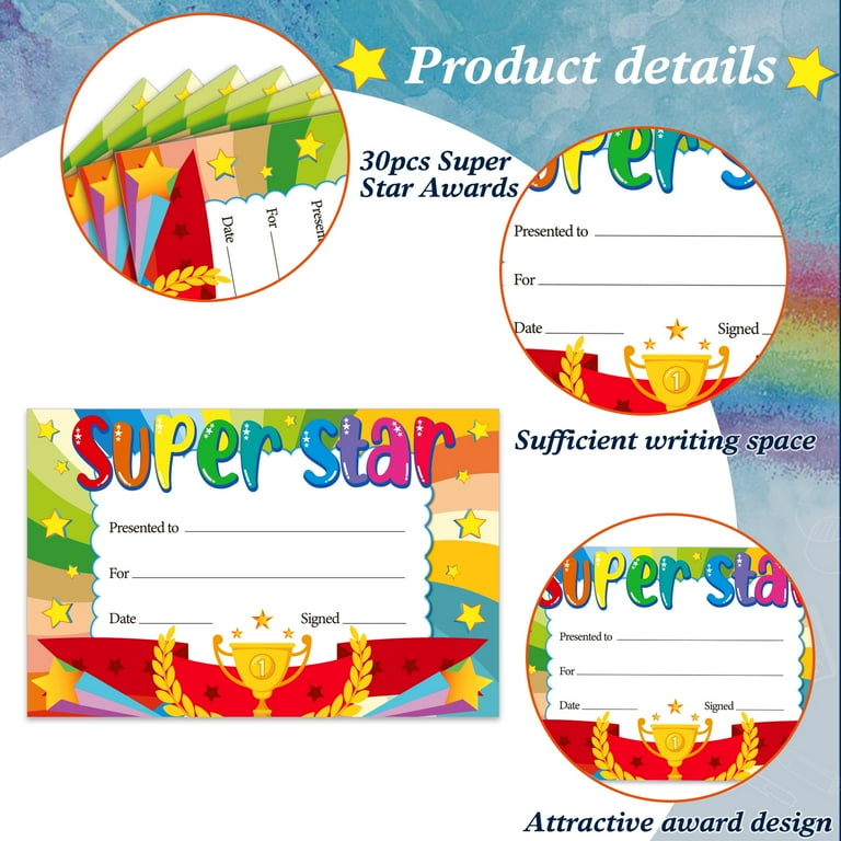 Super Star Award Certificate Printable