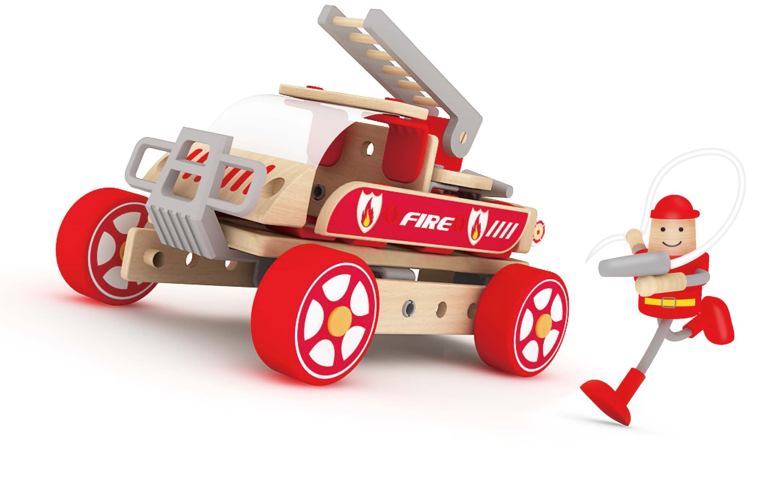 Classic World Children's Wodoen Fire Engine - Walmart.com