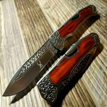Mossy Oak 3-Piece Stag Finish Knife Set with Stainless Steel Full Tang ...